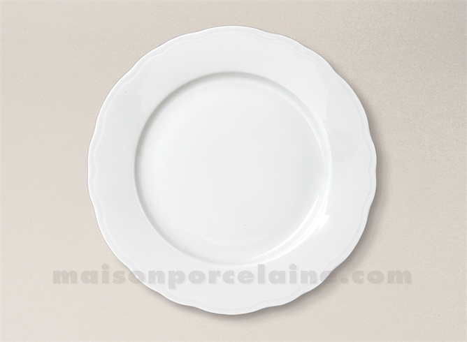 ASSIETTE DESSERT PORCELAINE BLANCHE COLBERT FABRIQUEE EN FRANCE D22CM ...