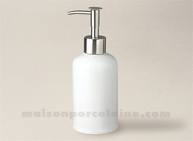 POUSSE MOUSSE PORCELAINE BLANCHE ROND UNI 17X6,5 - Maison de la Porcelaine